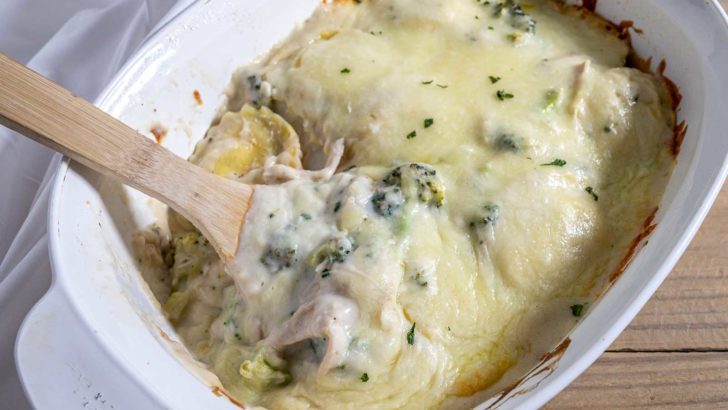 Chicken Ravioli Alfredo (6 ingredients) - Zona's Lazy Recipes