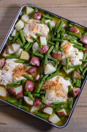 Italian Tray Bake (5 ingredients) - Zona's Lazy Recipes