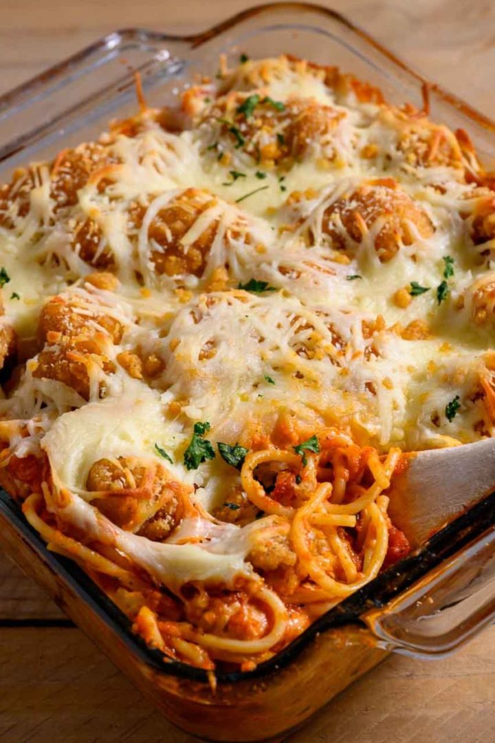 Chicken Nugget Spaghetti (5 Ingredients) - Zona's Lazy Recipes