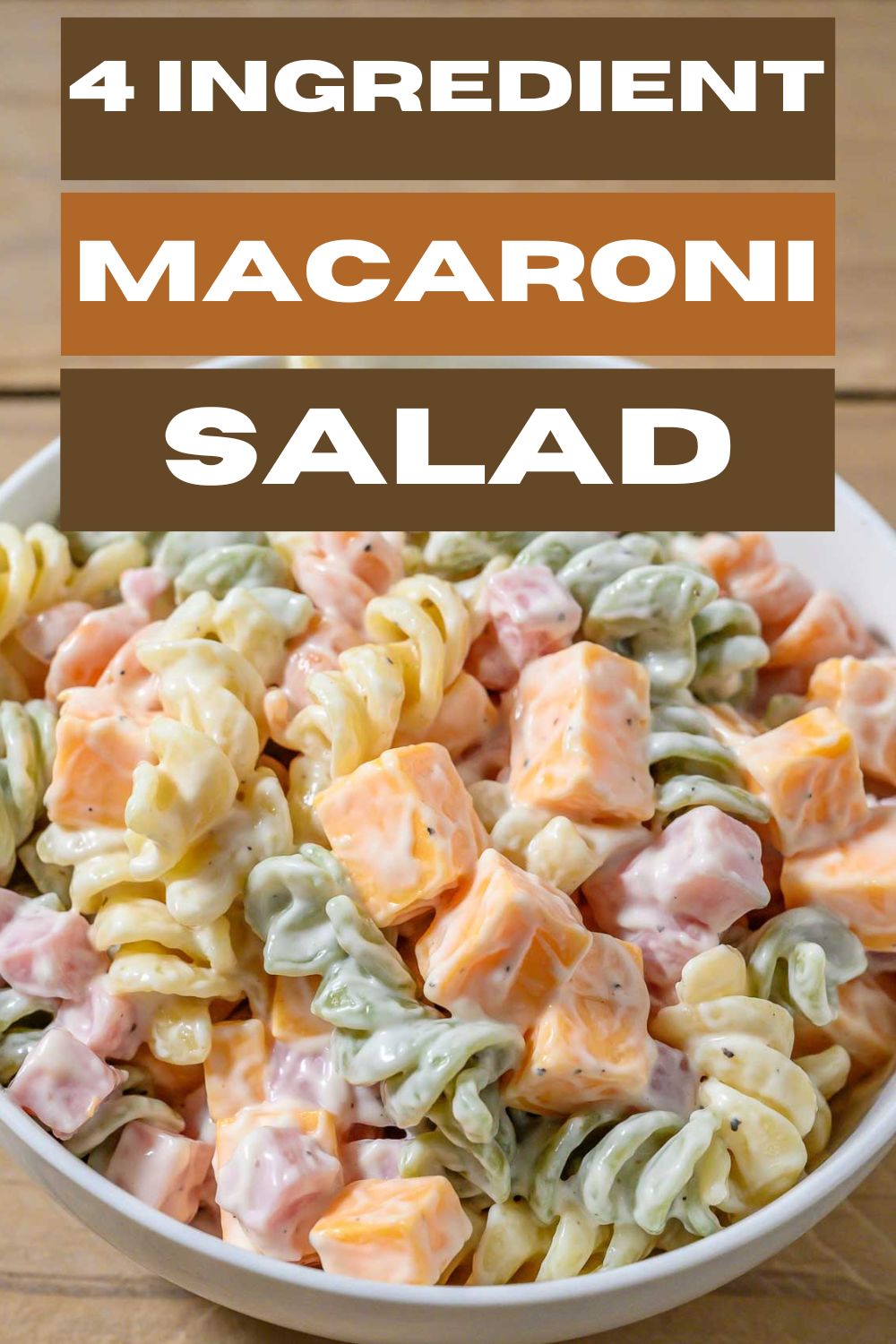 4 Ingredient Pasta Salad (15 min) - Zona's Lazy Recipes