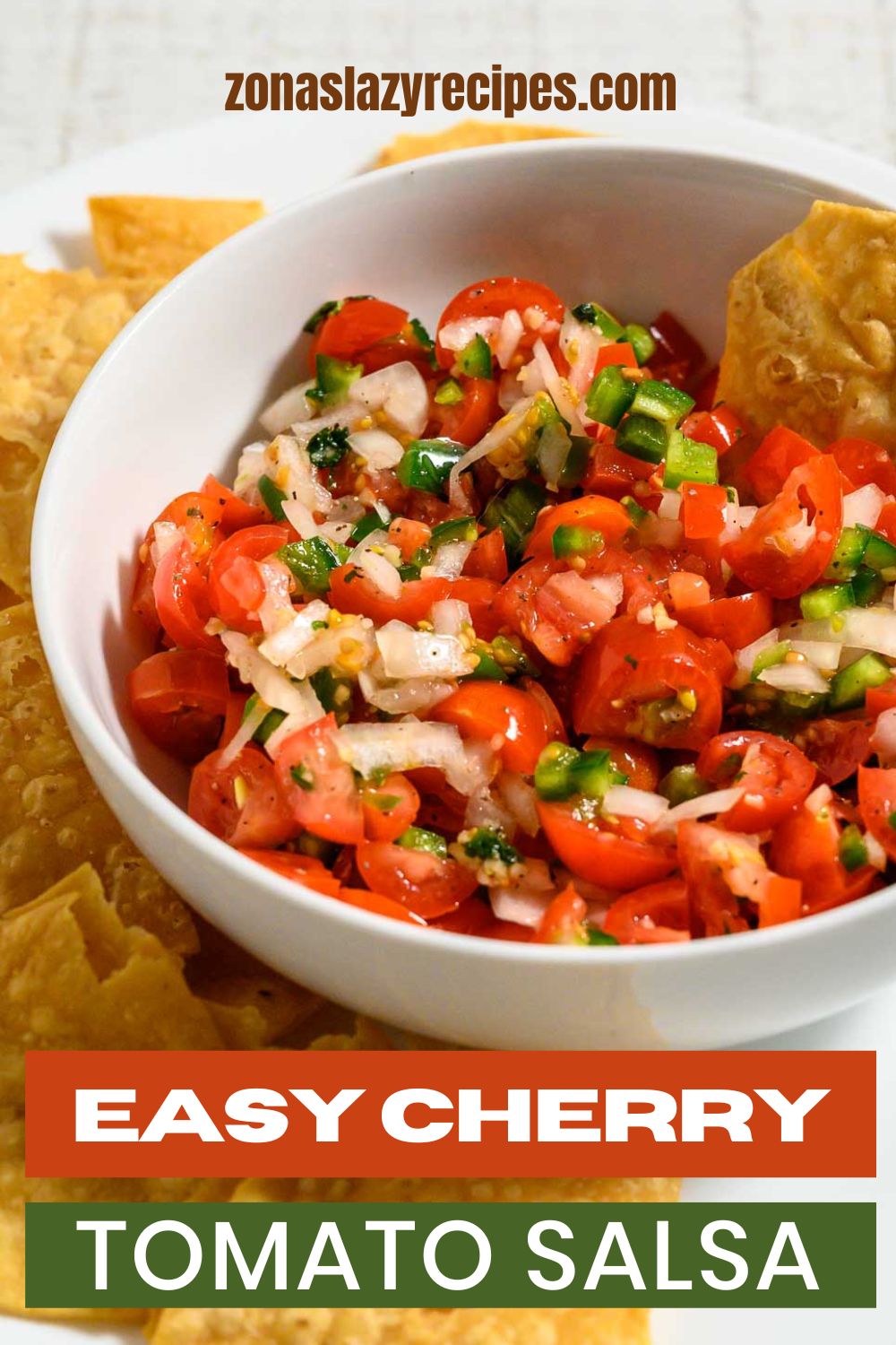 Cherry Tomato Salsa 4 Ingredients 10 Minutes Zonas Lazy Recipes