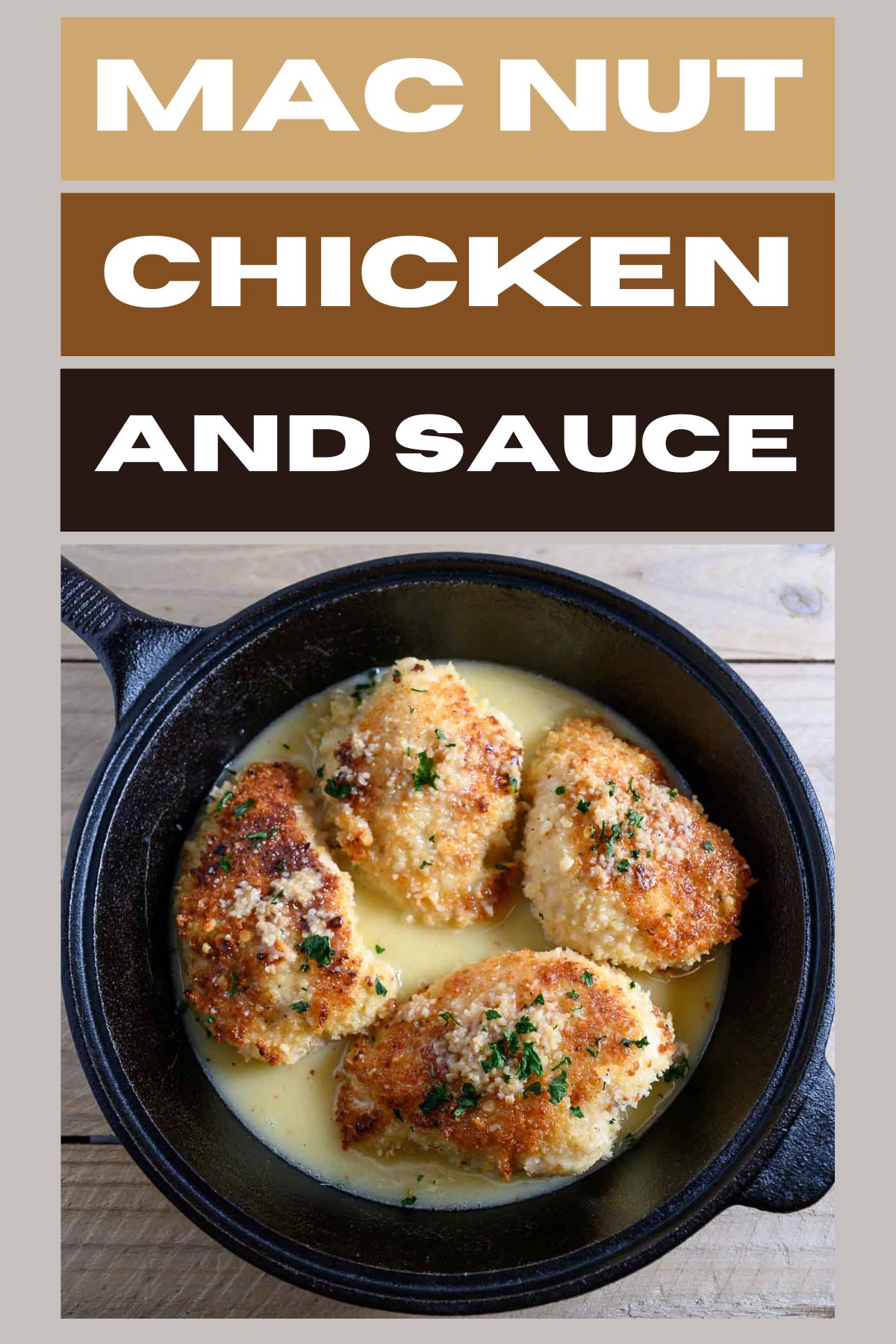 Macadamia Nut Chicken with Honey Brown Butter Cream Sauce Recipe