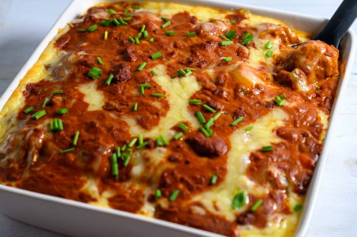 7 Ingredient Enchilada Meatball Casserole - Zona's Lazy Recipes