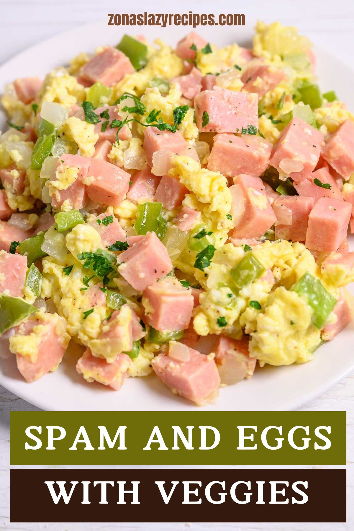 Spam Scrambled Eggs - Zona's Lazy Recipes