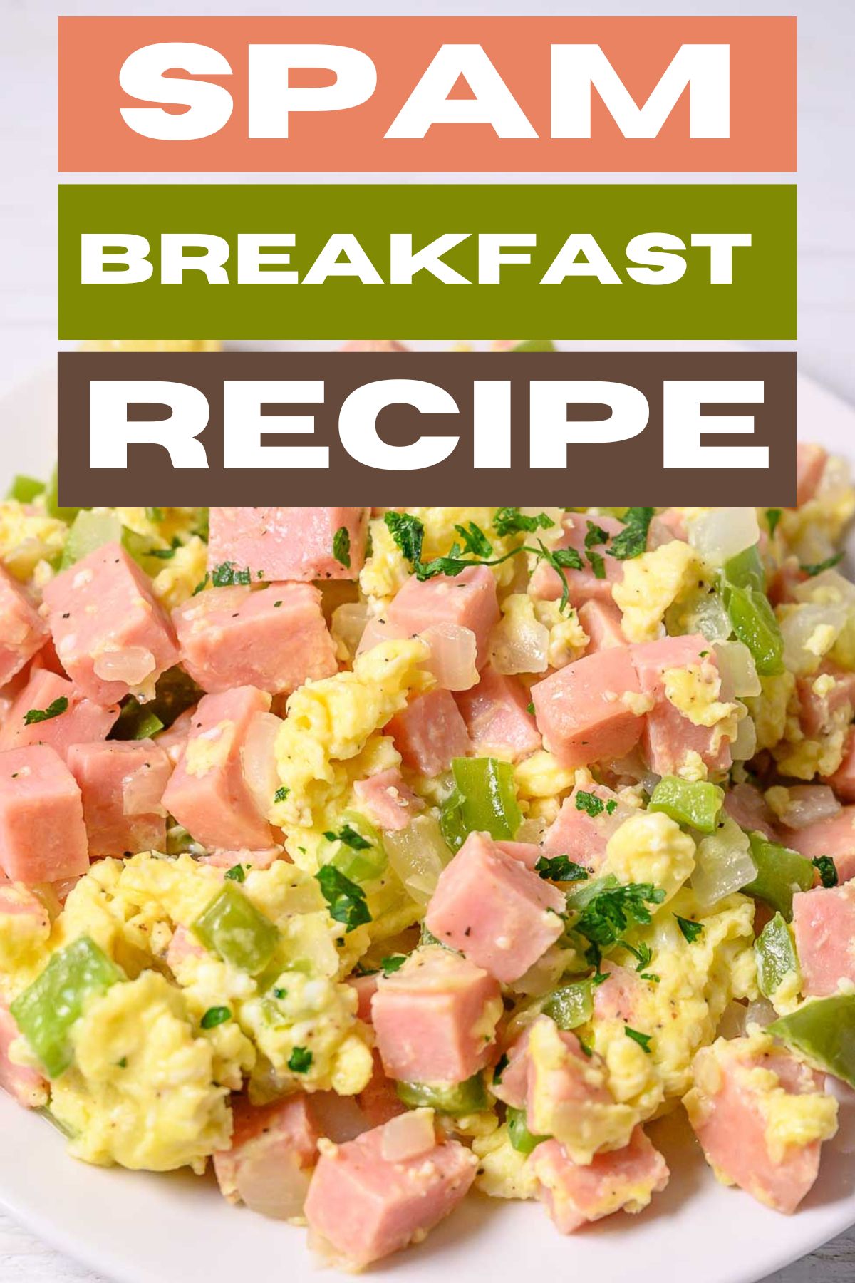 Spam Scrambled Eggs - Zona's Lazy Recipes