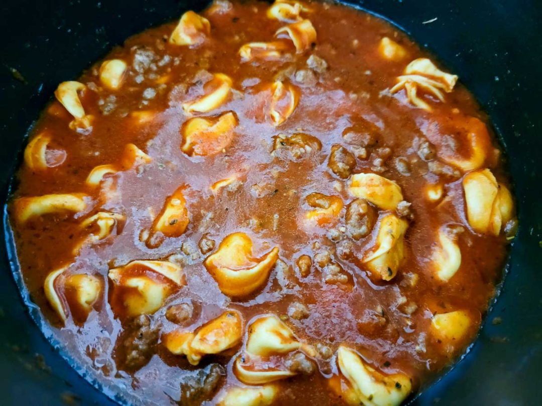 Ground Beef Tortellini - Zona's Lazy Recipes